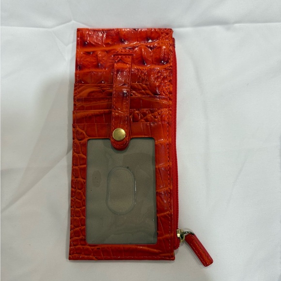 Brahmin | Bags | Brahmin Red Embossed Leather Wallet | Poshmark
